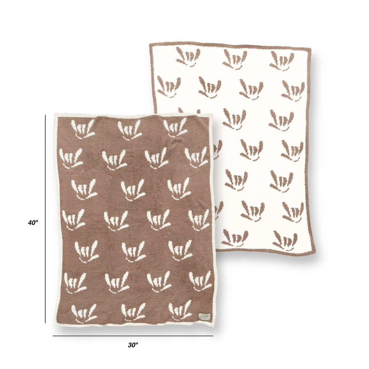 COZY BABY BLANKET ILY SIGN – ByMara