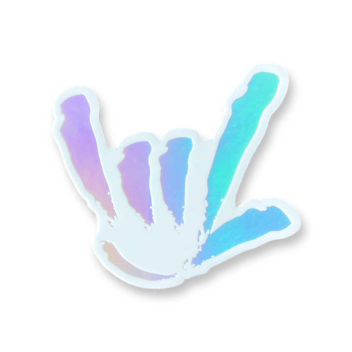 HALOGRAPHIC ILY SIGN STICKERS – By Mara