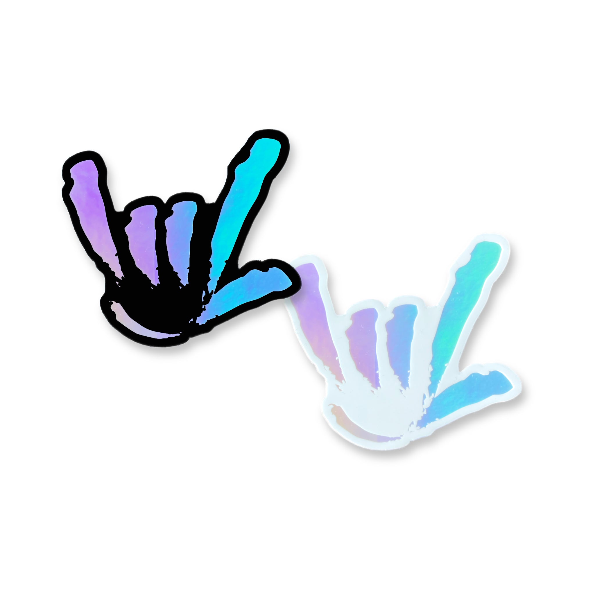 HALOGRAPHIC ILY SIGN STICKERS – By Mara